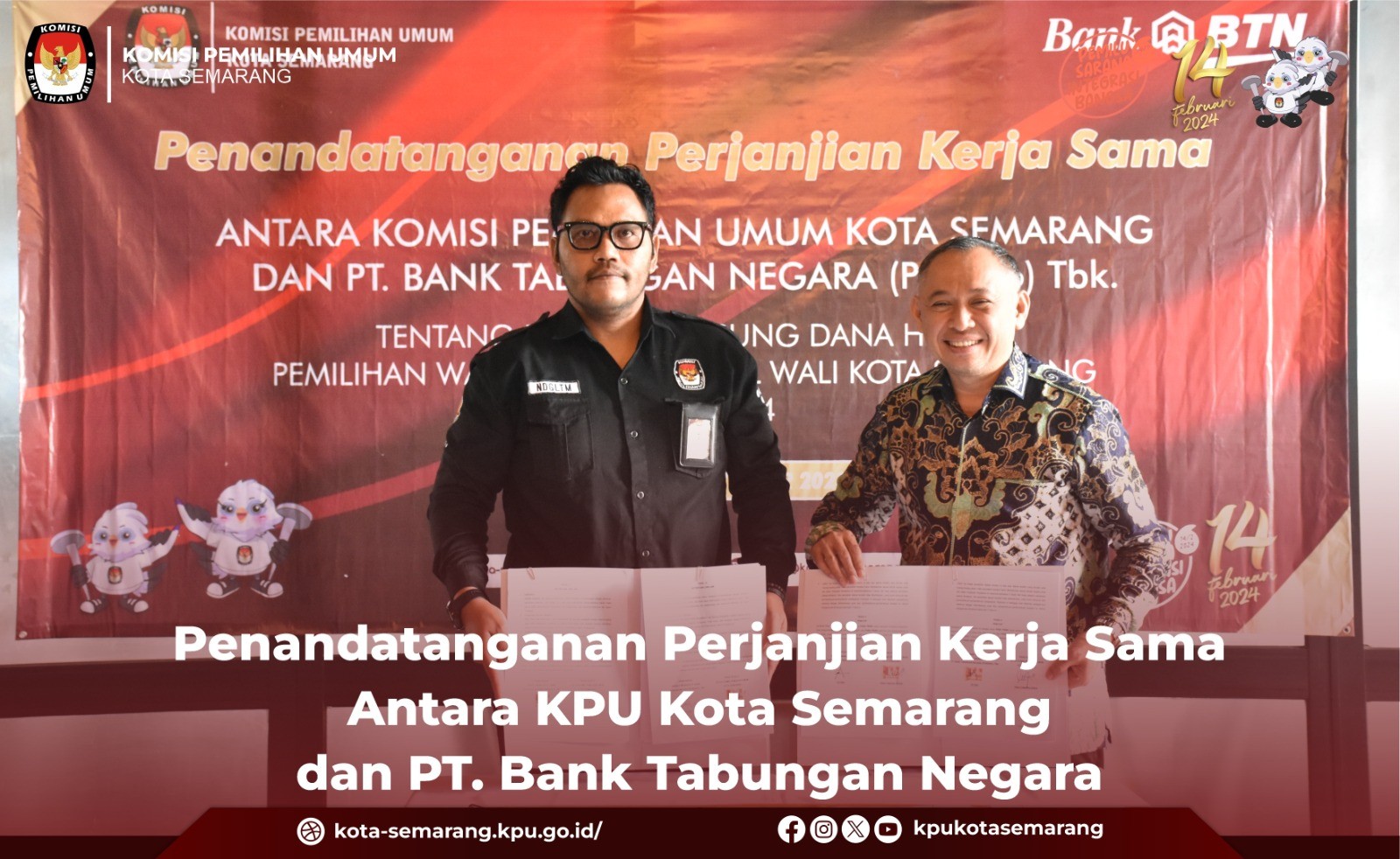 KPU KOTA-SEMARANG - KPU Kota Semarang Hadiri Deklarasi Wujudkan Pemilu 2024 Aman dan Damai